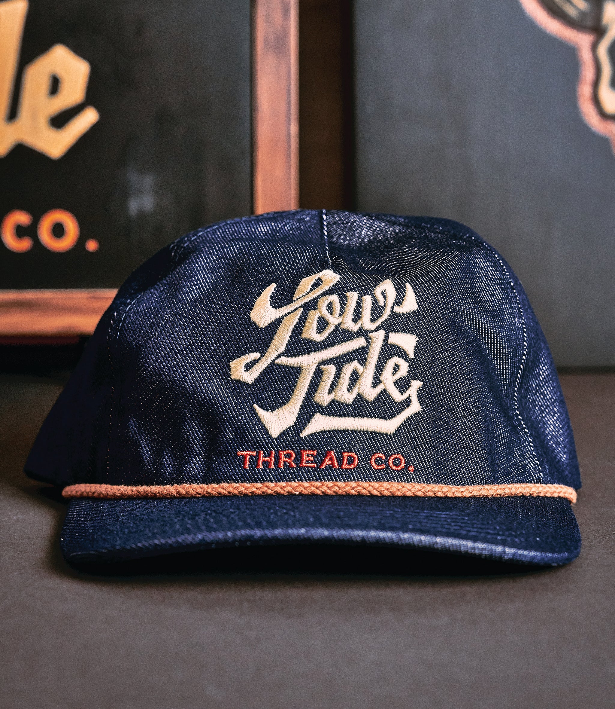 The Wyatt Denim Snapback – Low Tide Thread Co.