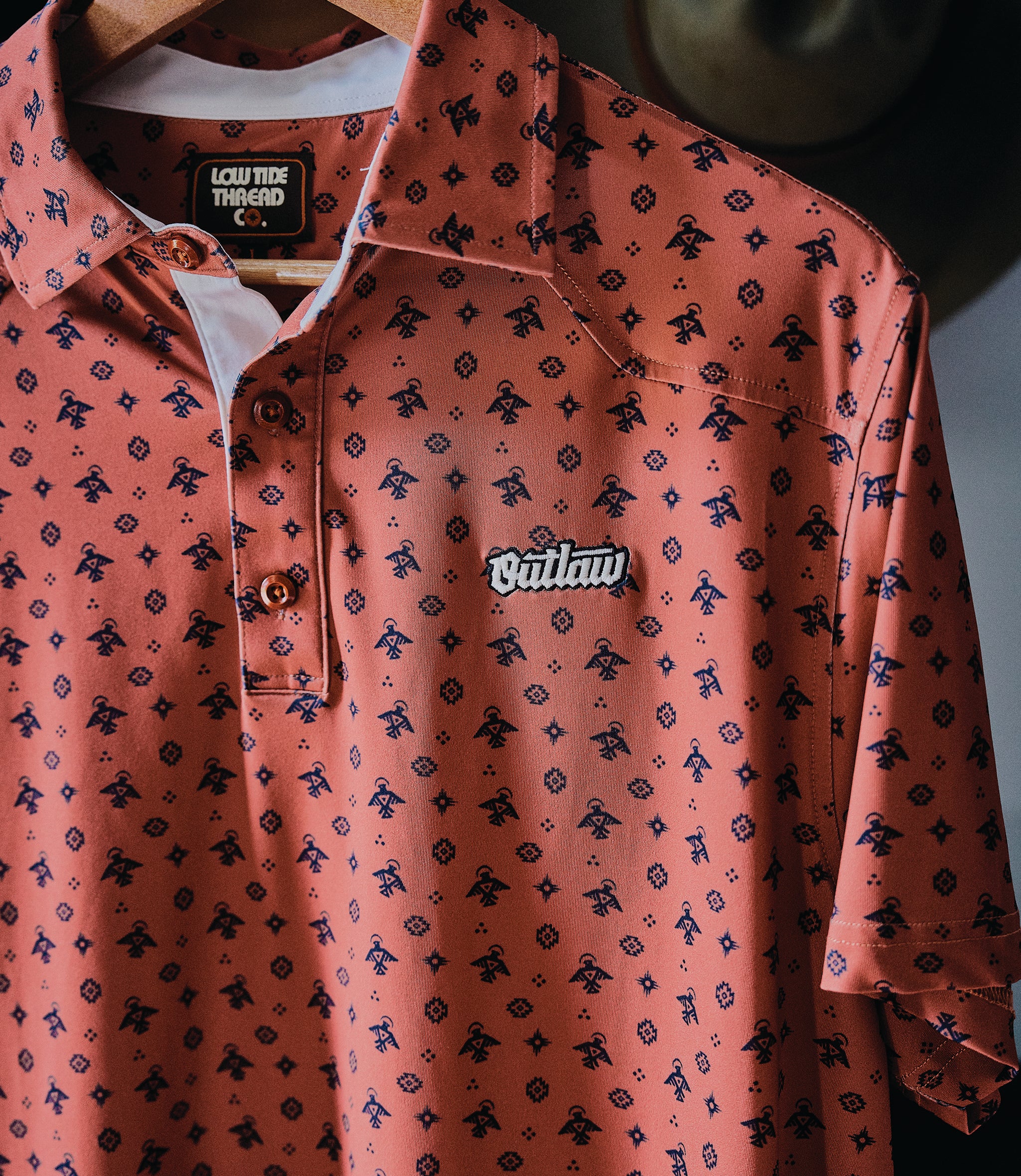 Outlaw TOUR Polo - Thunderbird Pattern '24 Season – Low Tide Thread Co.